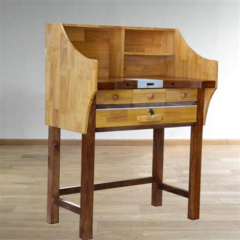 Solid Wood Jewelry Work Table Durable Jewellers Workbench For