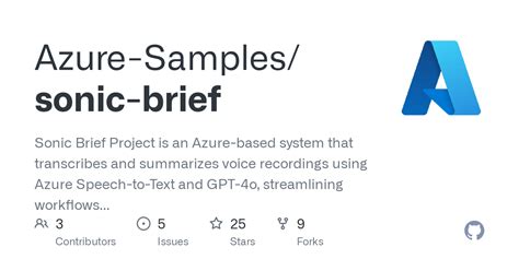 Releases · Azure Samplessonic Brief · Github