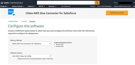 Ingest Salesforce Data Into Amazon S3 Using The Cdata Jdbc Custom Connector With Aws Glue Aws