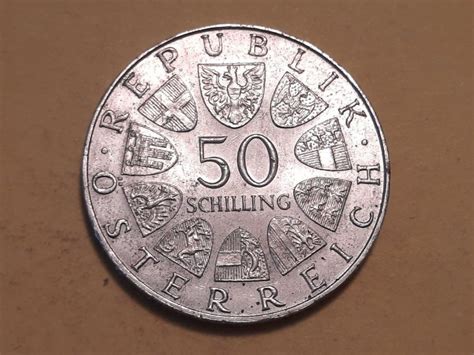 Österreich 50 Schilling Universität Salzburg 1972 Silber Gebraucht