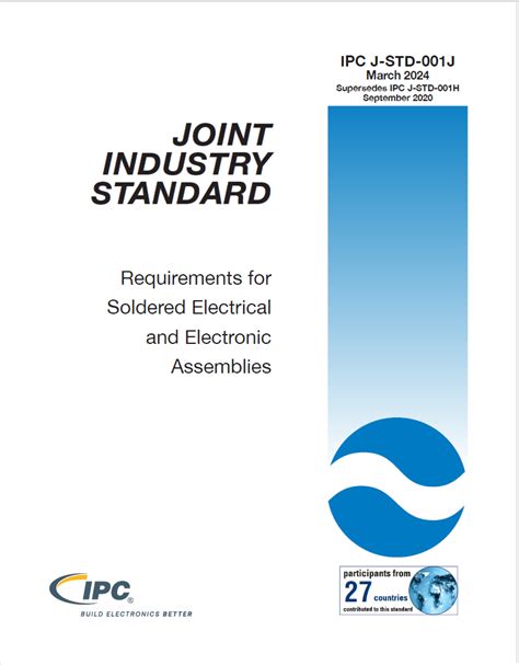 Ipc J Std 001 焊接的电气和电子组件要求 Ipc中国官网