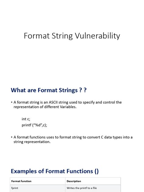 Format String Vulnerability Pdf String Computer Science Pointer