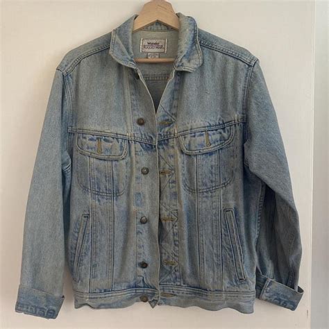 Authentic Vintage Wrangler Denim Jacket In Xl Depop