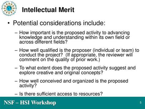 Ppt The Nsf Merit Review Process Powerpoint Presentation Free Download Id437091