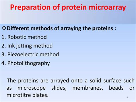 Protein Array Types And Application Pptx