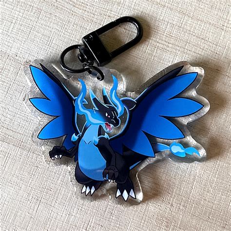 Charizard X Keychain Paper 9 Tailed Fox