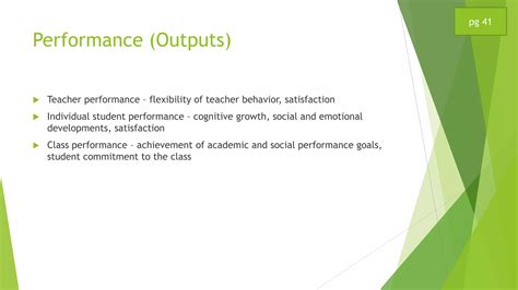 System Model Of Classroom Performance Pptx