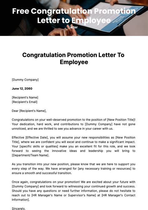 How To Congratulate Job Promotion