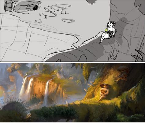 Animation News Art — The Croods 2013 Storyboard To Final Beatboard