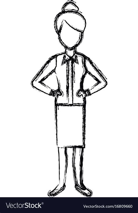 Easy Drawing Of A Person Standing