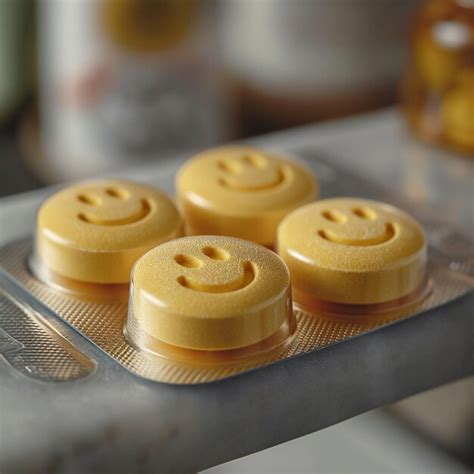 Premium Photo A Pill Tab Packaging The Pills Are Smile Face