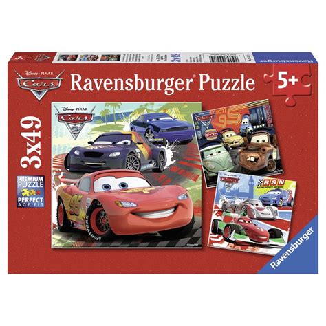 Disney Pixar Cars 2 Worldwide Racing Fun 49 Piece Puzzles By Ravensburger
