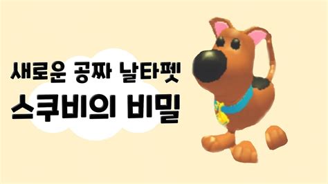 로블록스 입양하세요 새로운 공짜 날타펫 스쿠비의비밀 펭귄 Youtube
