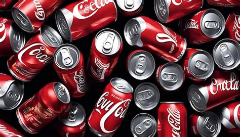 Soda Cans Floating Premium Ai Generated Image