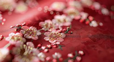 Vibrant Floral Patterns On Fabric Rolls Displayed In Craft Store Stock