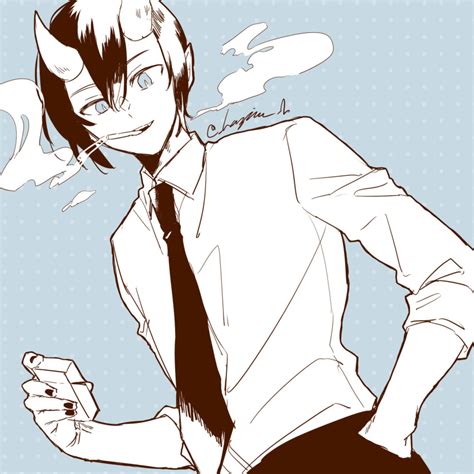 Safebooru 1boy Alternate Eye Color Blue Background Blue Eyes