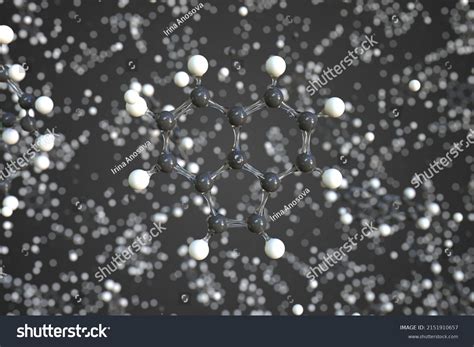 Acenaphthylene Molecule Conceptual Molecular Model Chemical Stock