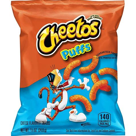 Cheetos Puffs Cheese Flavored Snacks 0 875 Oz Bags 40 Count Walmart