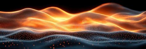 Abstract Flowing Designs Neural Signal Pathways With Dynamic Lines Glowing Gradients Stock