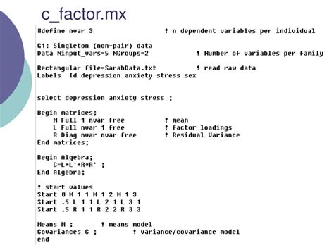 Ppt Ordinal Data Matrix Algebra And Factor Analysis Powerpoint