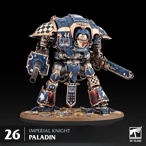 40 Years Of Warhammer The Imperial Knight Paladin Sallies Forth
