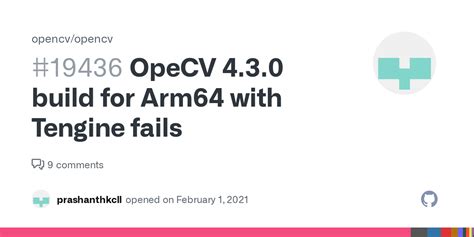 OpeCV Build For Arm With Tengine Fails Issue Opencv Opencv GitHub