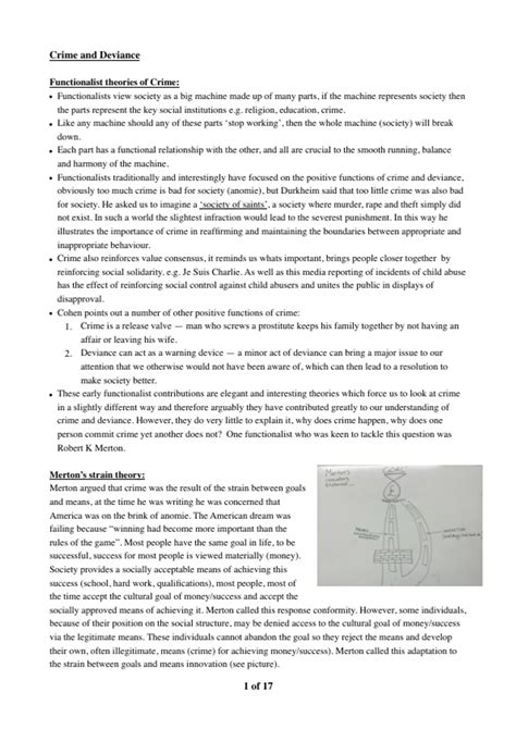 Lecture Notes Unit 4 Scly4 Crime And Deviance With Theory And Methods