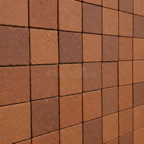Array Of Textured Square Terracotta Tiles Angled Slightly Stock Illustration Illustration Of