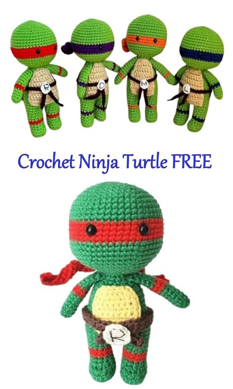 Crochet Ninja Turtle Amigurumi Free Pattern Amigurumi Pattern