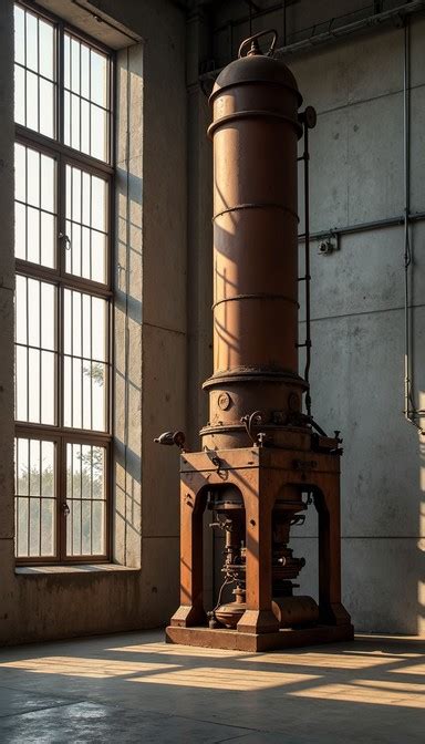 Free Towering Industrial Column Image Industrial Vintage Machinery
