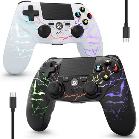 Ishako 2 Pack Controller For Ps4 Wireless Controller For