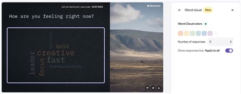 Mentimeter Walkthrough How Menti Word Cloud Works Mentimeter Alternative