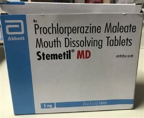 Stemetil Md Tablet Prochlorperazine 5mg At ₹ 170stripe