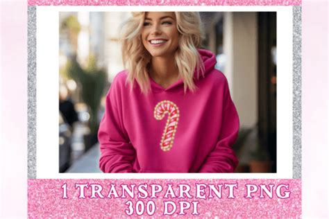 Sparkly Candy Cane Glitter Christmas Graphic By Digital Inkwells