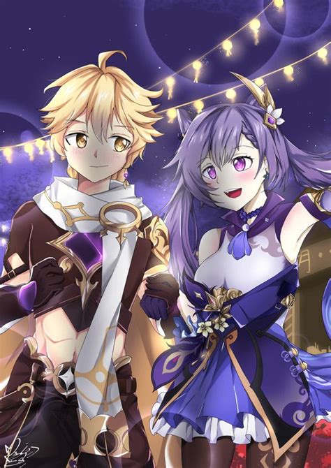 Aether X Keqing Character Art Anime Art Tutorial Anime