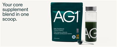 Ag1 Greens Powder Supplement With 70 Ingredients Refill Pouch Daily