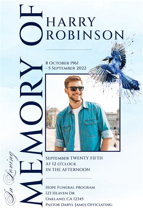 Memorial Poster 2164 Disciplepress Memorial And Funeral Printing