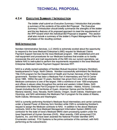 Technical Proposal Template
