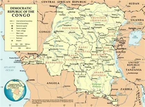 La Carte De La Rdc Carte Du Congo Détaillée Dmydid
