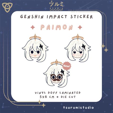 Genshin Impact Paimon Chibi Sticker By Tsurumistudio Shopee Malaysia