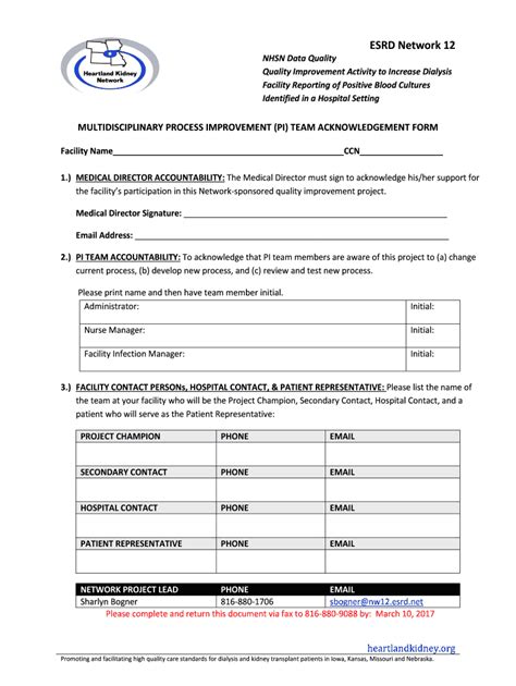Fillable Online Esrd Network 12 Fax Email Print Pdffiller