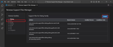 1 Installation — Renesas Vs Code Extensions 100 Documentation