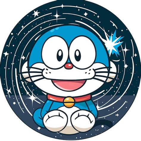 Doraemon Illustration Icon Cartoon Graphics Premium Ai Generated Image