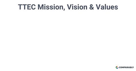 Ttec Mission Vision And Values Comparably