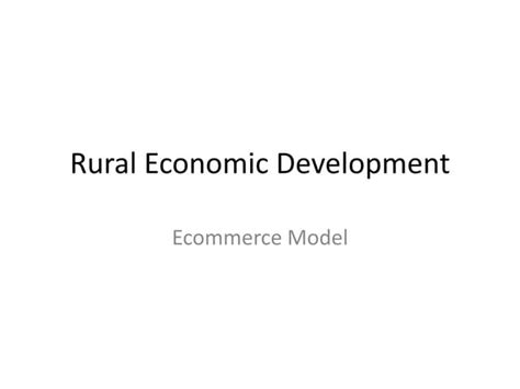 Rural Economic Development Outline Public Pptx