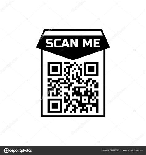 Scan Me Qr Code Icon For Smartphone Frame Quick Barcode App Design Vector Payment Phone