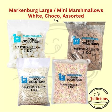 Markenburg Large Mini Marshmallows White Choco Assorted 1 Kg Lazada Ph