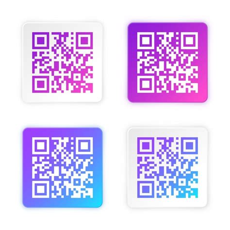 Premium Vector Modern Colorful Qr Code Sticker Identification