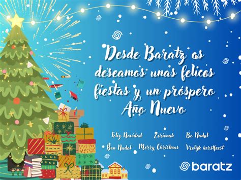 ¡felices Fiestas Y Próspero Año Nuevo Baratz