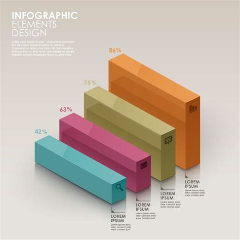 Premium Vector Abstract Bar Chart Infographics